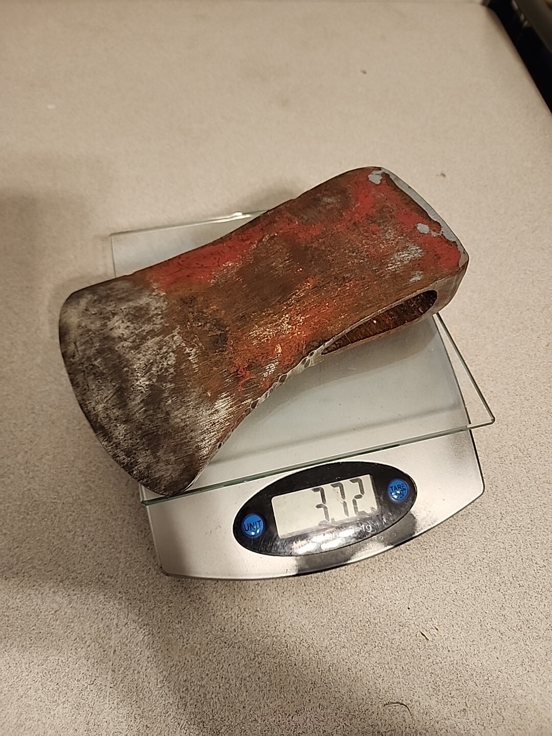 Vtg Unmarked 3.72 Lb. True Temper Single Bit Axe Head W/ Eye Ridges ...