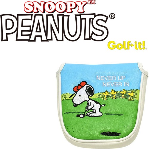 2022 LITE Golf It! Japon Peanuts Snoopy Jamais Up H-437 Putter Housse ...