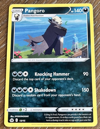 2022 Pokémon Pangoro Stage 1 HP140 13/15 Card “Free Shipping" | eBay