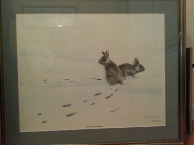 Frank T. Gee "Snowbound Cottontails" Limited Edition Signed 1394/2500 ...