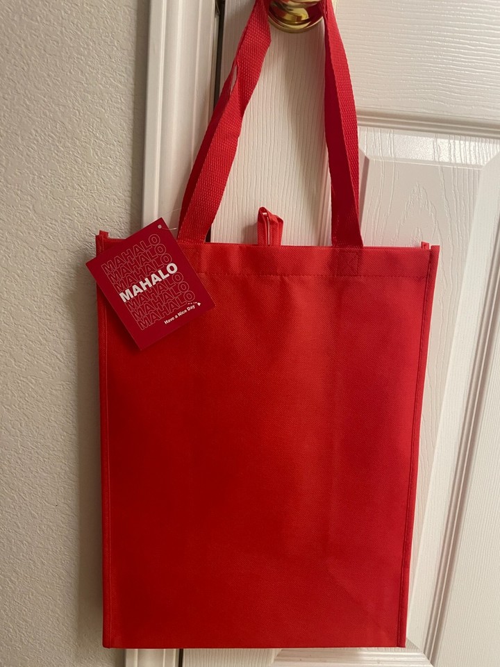 Mahalo Target Reusable Shopping Tote Bag Hawaii Special Edition Red ...