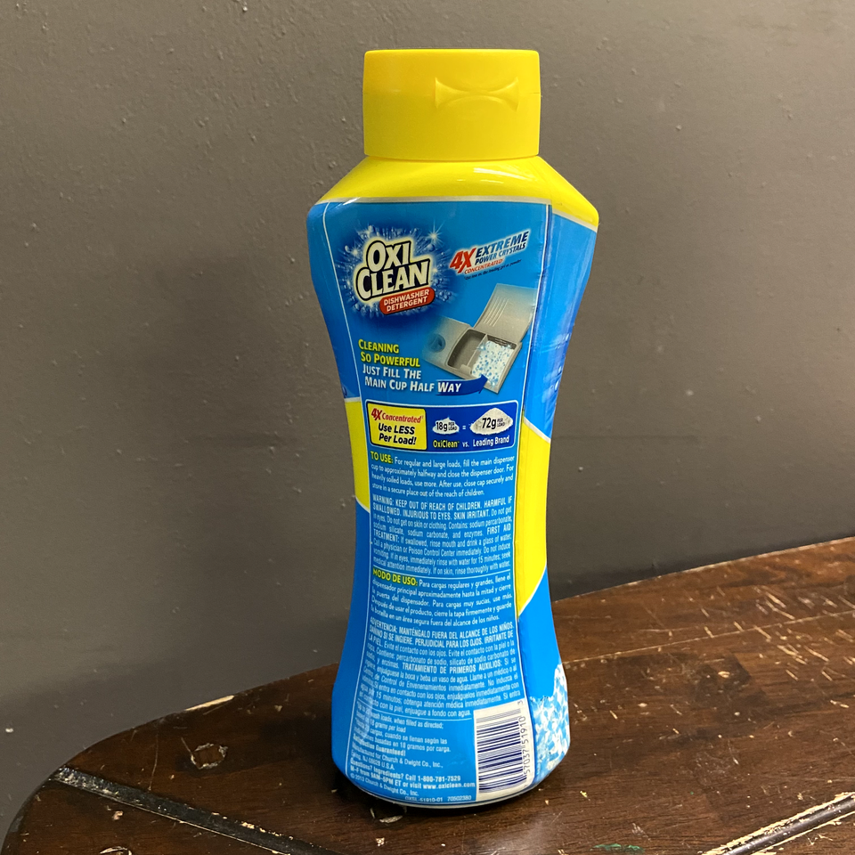 OxiClean Dishwasher Detergent 4x Extreme Power Crystals Lemon Clean ...