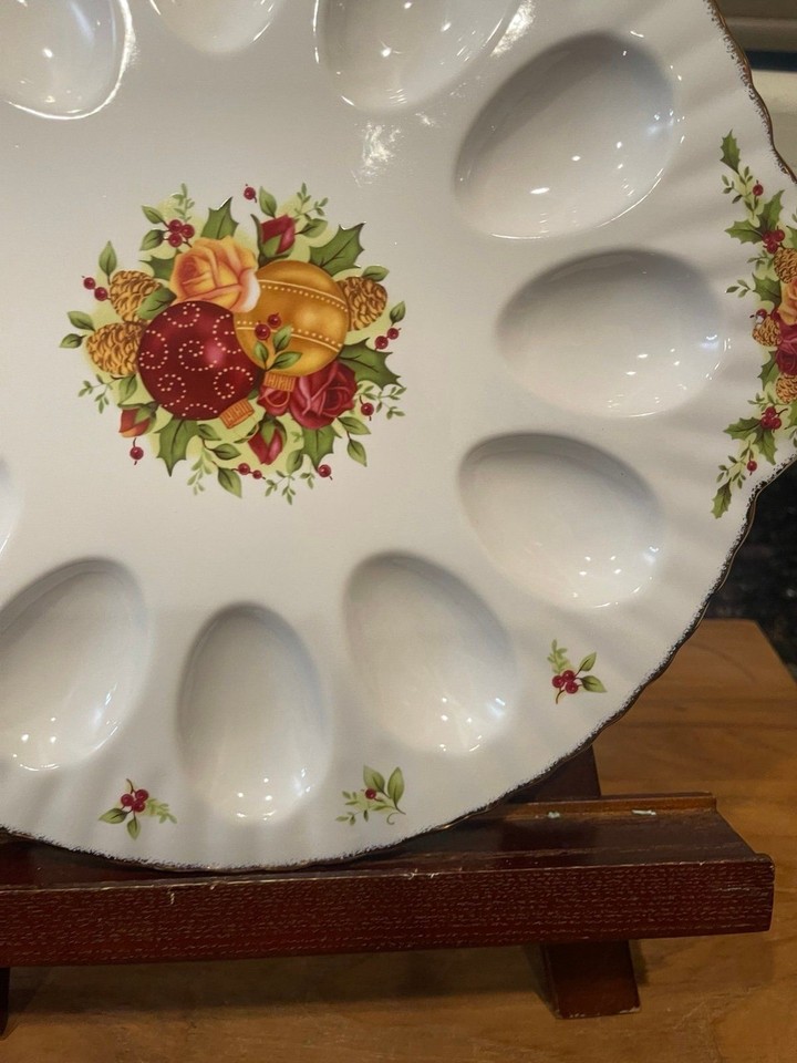 Royal albert Old Country Roses Deviled Egg Platter | eBay