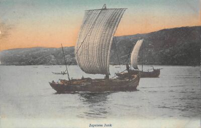 Japanese Junk Sail Boat Japan 1910s postcard | eBay