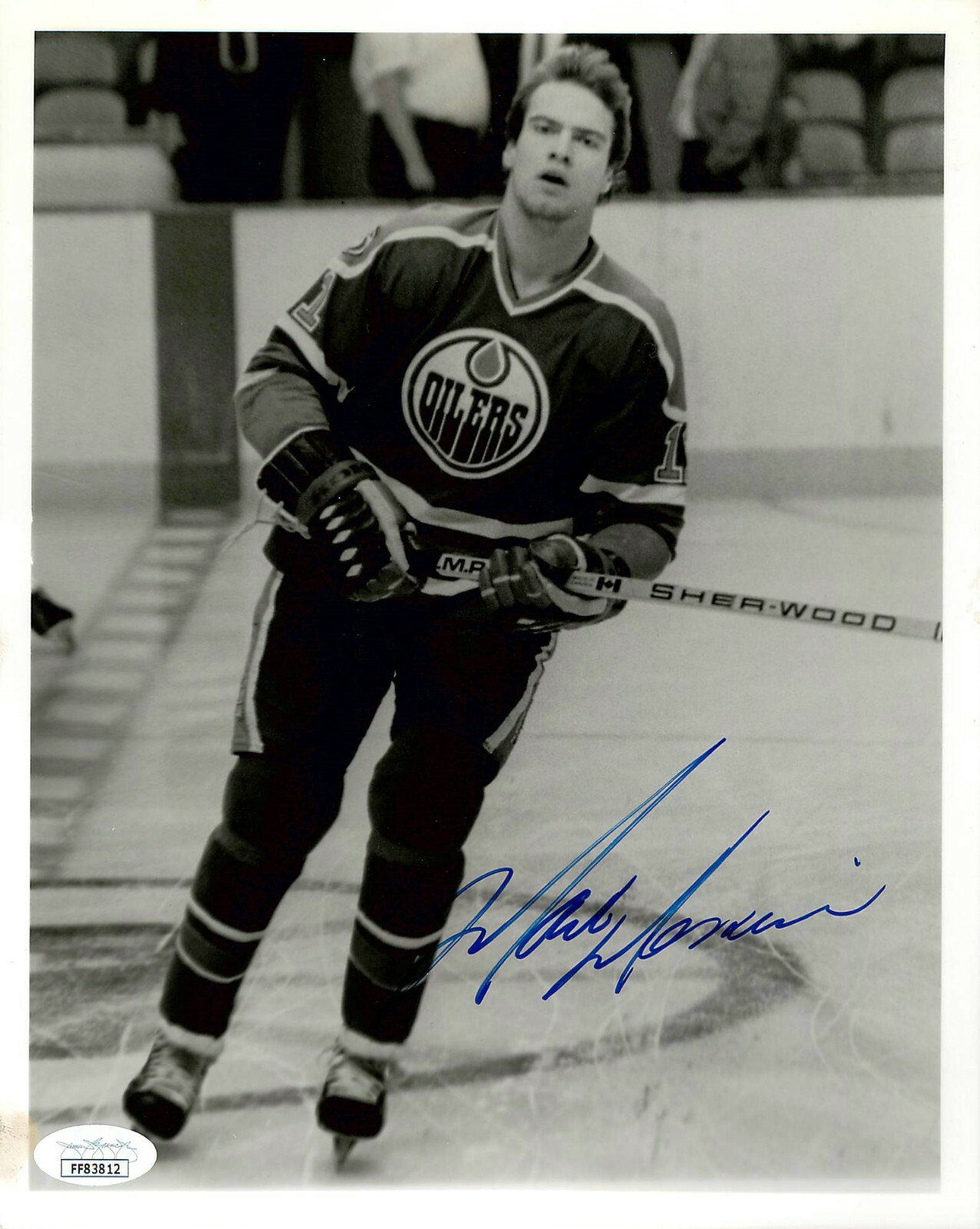 Mark Messier Signed Vintage Full Autograph Oilers 8x10 Photo JSA COA # ...