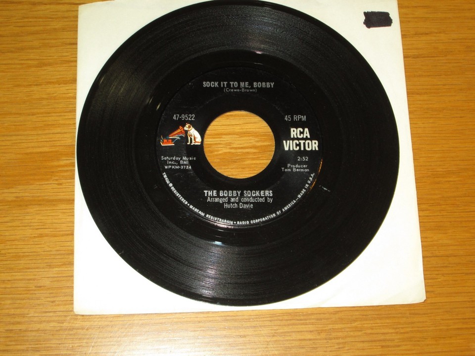 ROCK + ROLL 45 RPM - BILL MINKIN & BOBBY SOCKERS - RCA 47-9522 - "SOCK ...