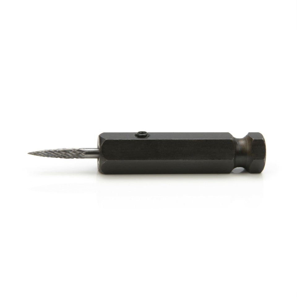 Steelman 1/8 in. Carbide Double Cut Burr with Adapter for Tire Repair ...