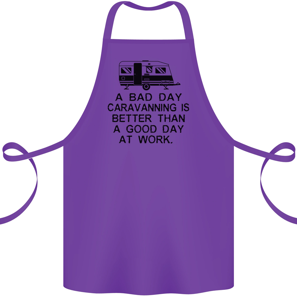 A Bad Day Caravanning Caravan Funny Cotton Apron 100% Organic | eBay