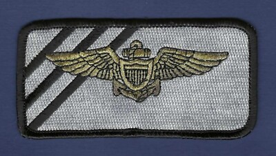 US Naval Aviator Pilot Breast Insignia Uniform Flight Suit Name Tag ...