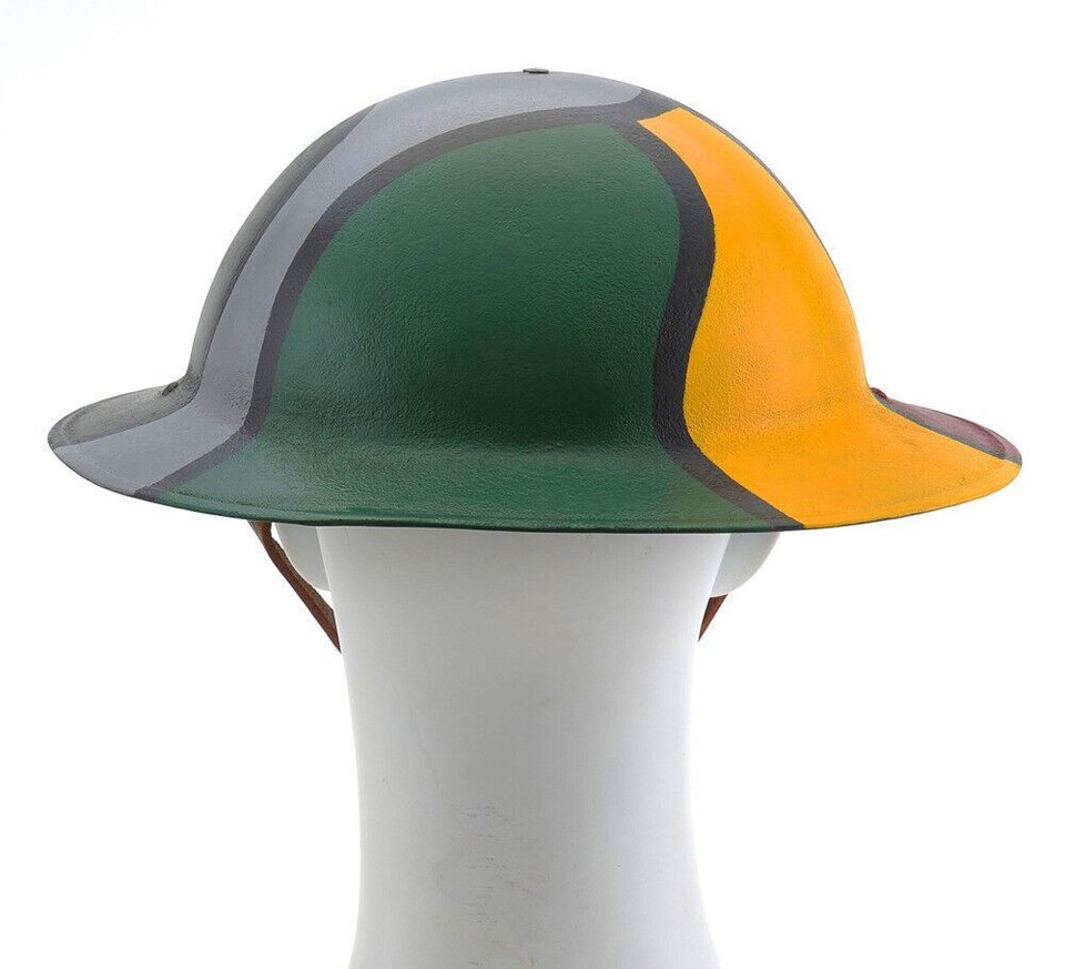 US WW1 Helmet M1917 Doughboy Brodie Helmet 82nd Airborne Cammo | eBay