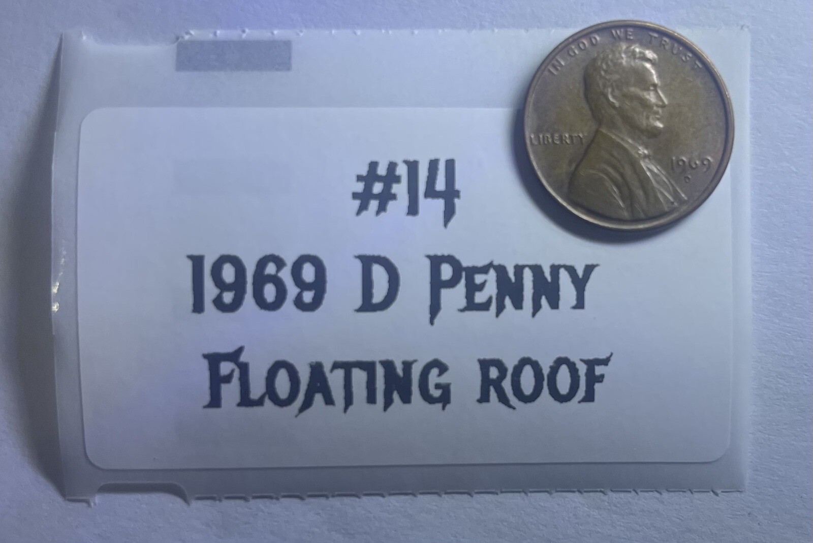 1969 D Lincoln Penny Floating roof | eBay