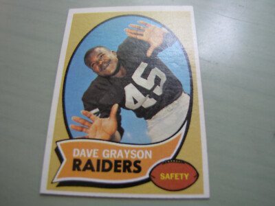 DAVE GRAYSON 1970 TOPPS CARD EX-MT CONDITION OAKLAND RAIDERS #31 | eBay