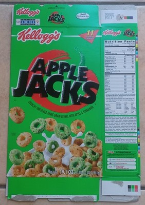 2001 Empty Apple Jacks Cereal Box B9 | eBay
