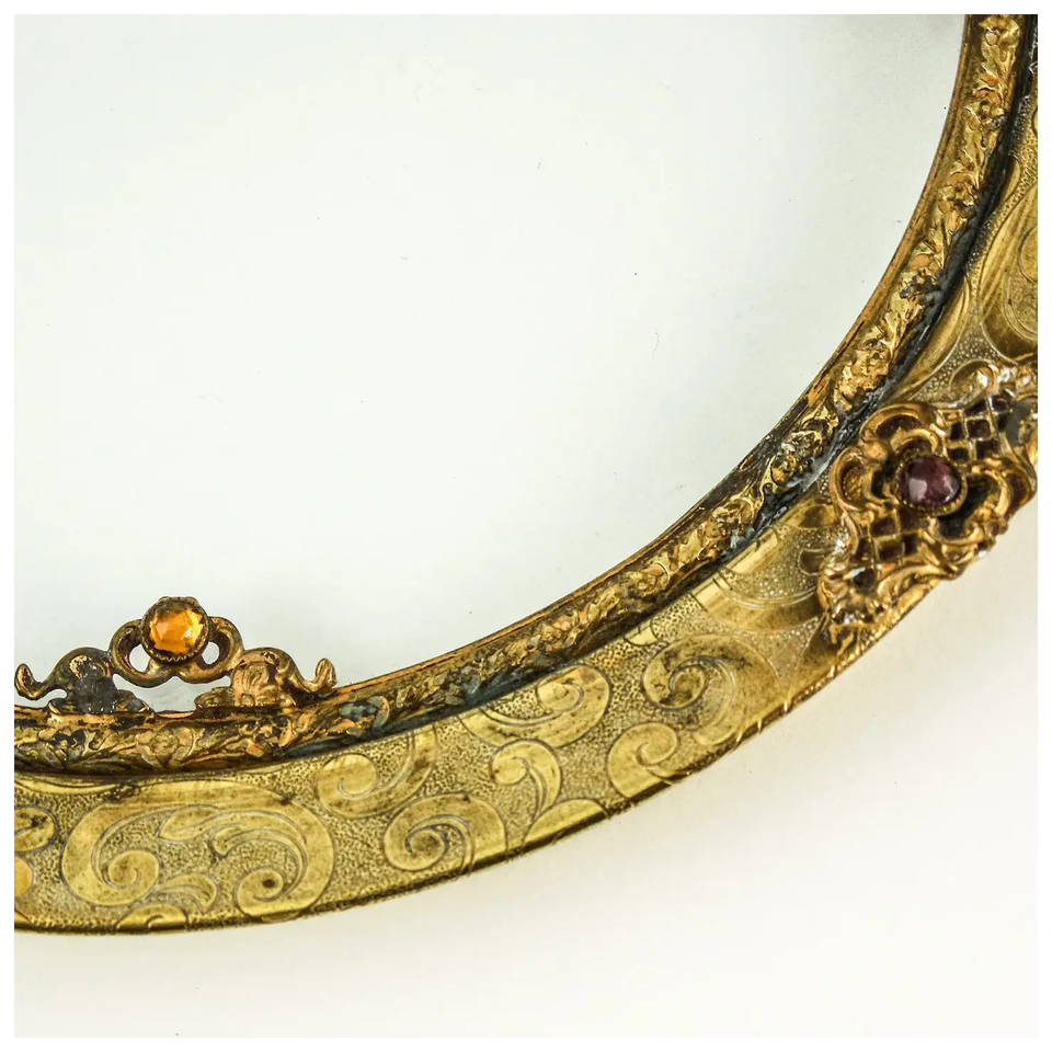 Apollo Studios NYC Gold Ormolu Jeweled Vanity Tray for Ovington ...