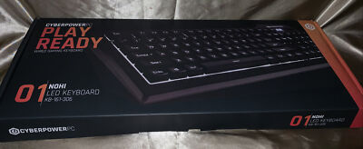 Cyberpower PC Play Ready 01 Nohi LED Wired Gaming Keyboard Black KB-161 ...