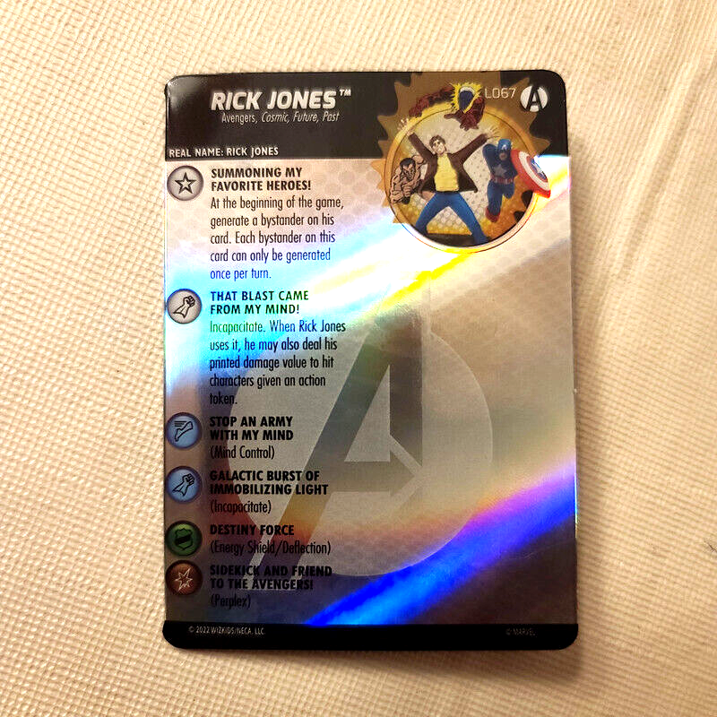 Marvel Heroclix RICK JONES - L067 - LEGACY CARD Avengers Forever | eBay
