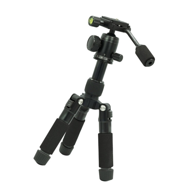 Tabletop Mini Tripod 20Inch 360 Degree Rotation Head Aluminum Desktop ...