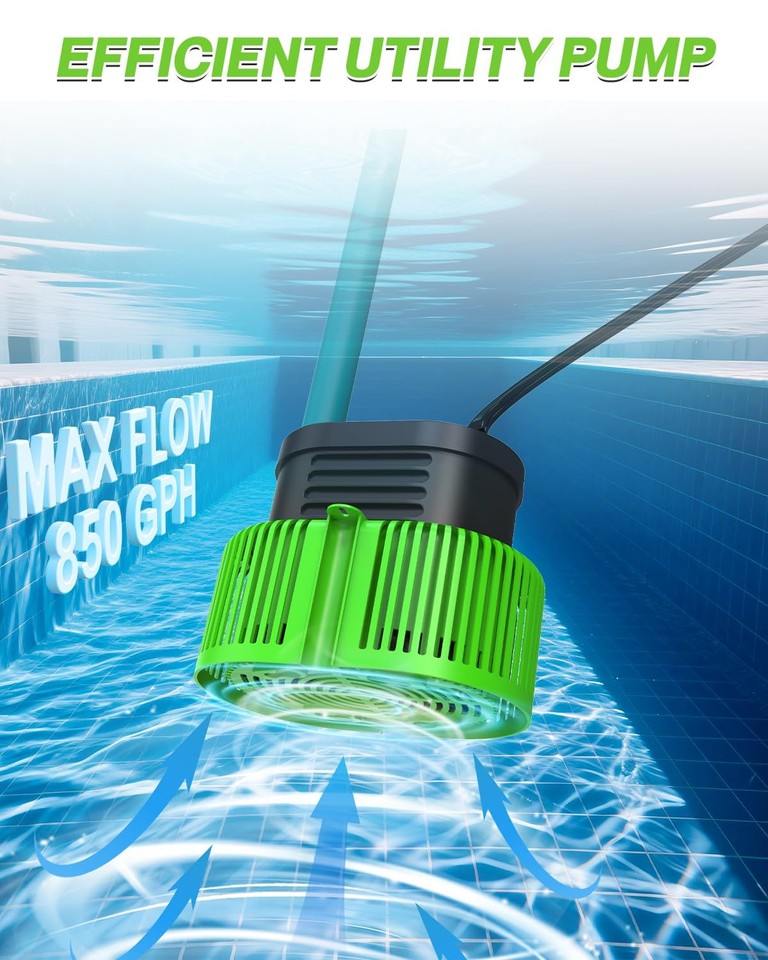 Pool Cover Pump above Ground - Water Sump Pump Swimming Water Removal ...