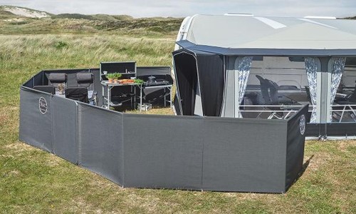 Isabella 4 Sided Mega Seasonal Pitch Windbreak - Granite | eBay UK