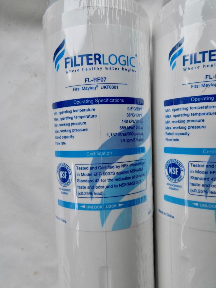 Filter Logic FL-RF07 Refrigerator Water Filter Replacement For Maytag ...