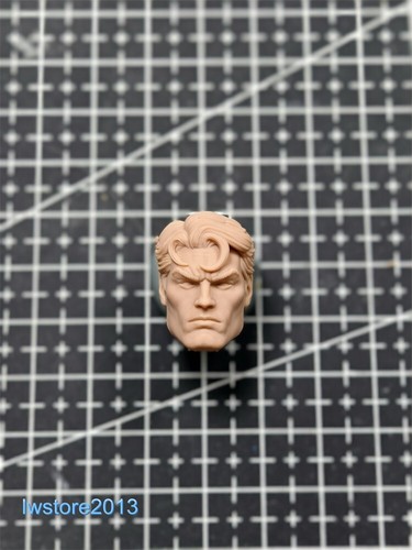 1:4 Man Bruce Wayne Head Sculpt Carved For 18" Male Action Figure Body ...