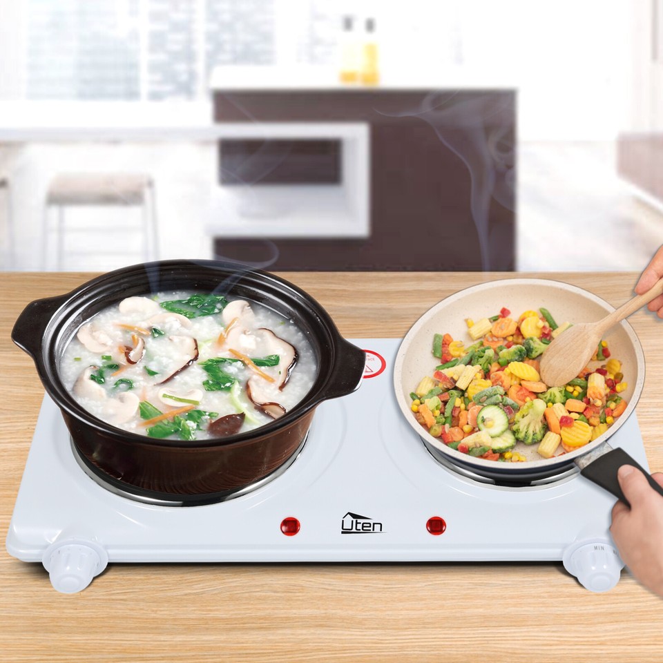 Hot Plate Electric Cooker Double Single Portable Table Top Hob 1250 ...