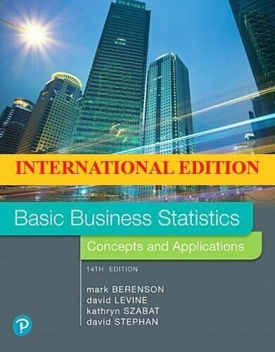 FAST SHIP - Basic Business Statistics by Berenson, 14th International ...