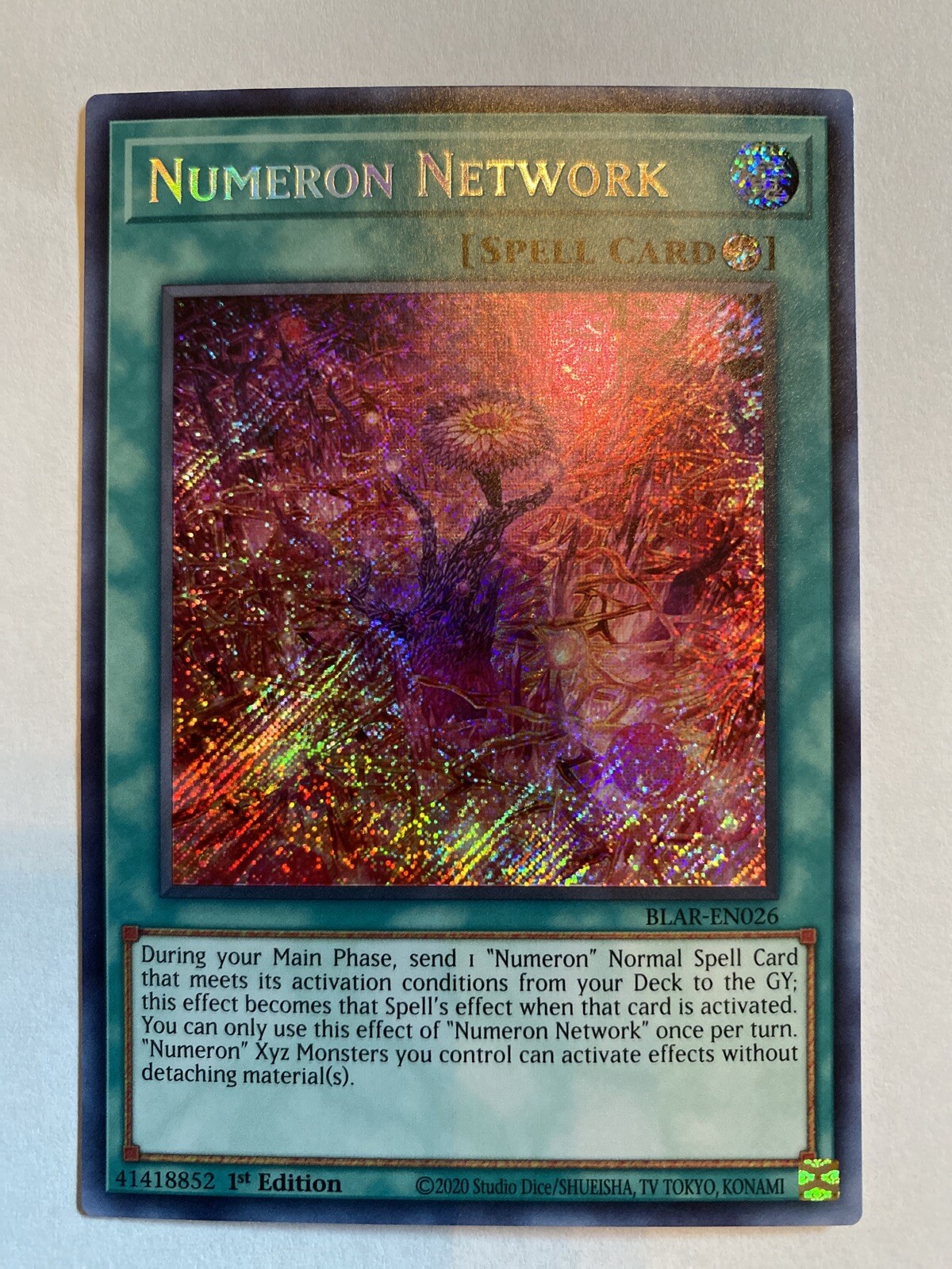 Yugioh Numeron Network 1st Edition Secret Rare BLAR-EN026 NM | eBay