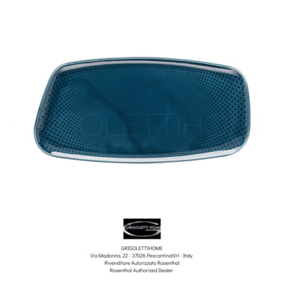 Rosenthal - Junto Ocean Blue- Rectangular Plate 30x15 cm - Retailer ...