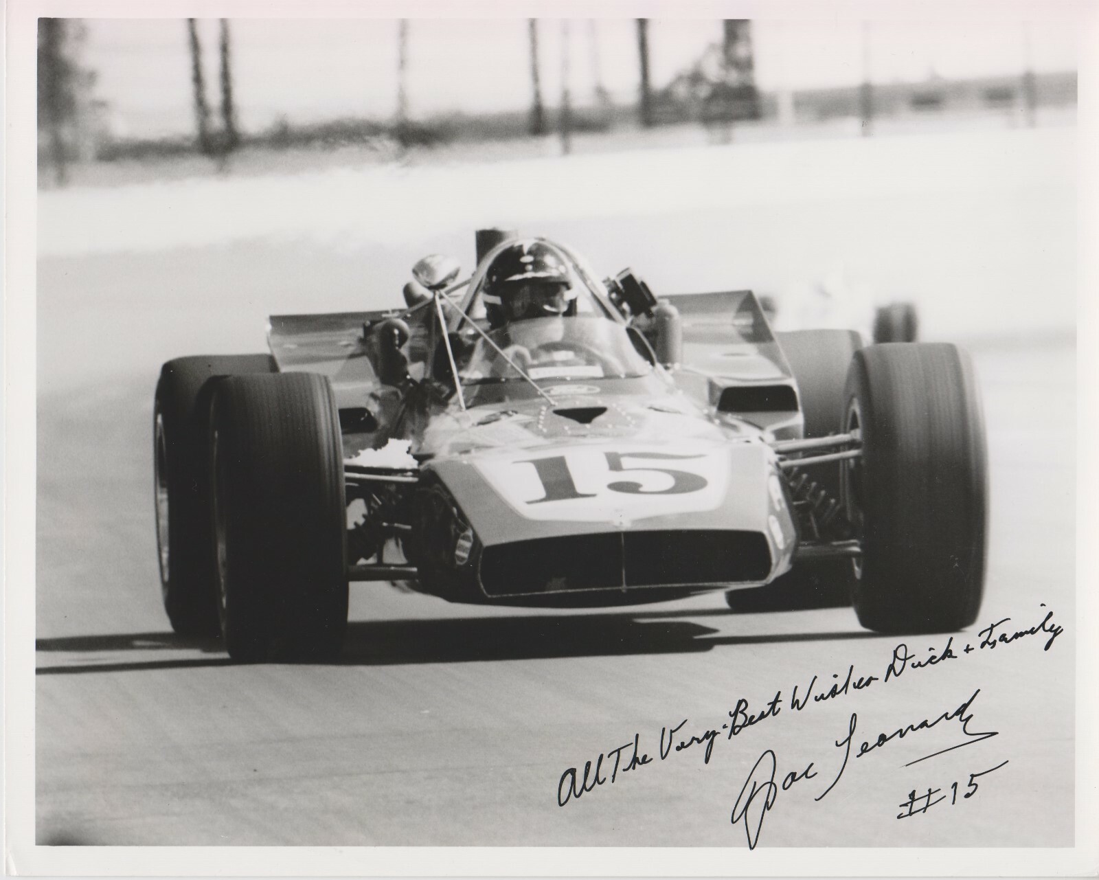 Indianapolis 500 Driver JOE LEONARD Signed Indy Auto Race 8x10 Photo | eBay