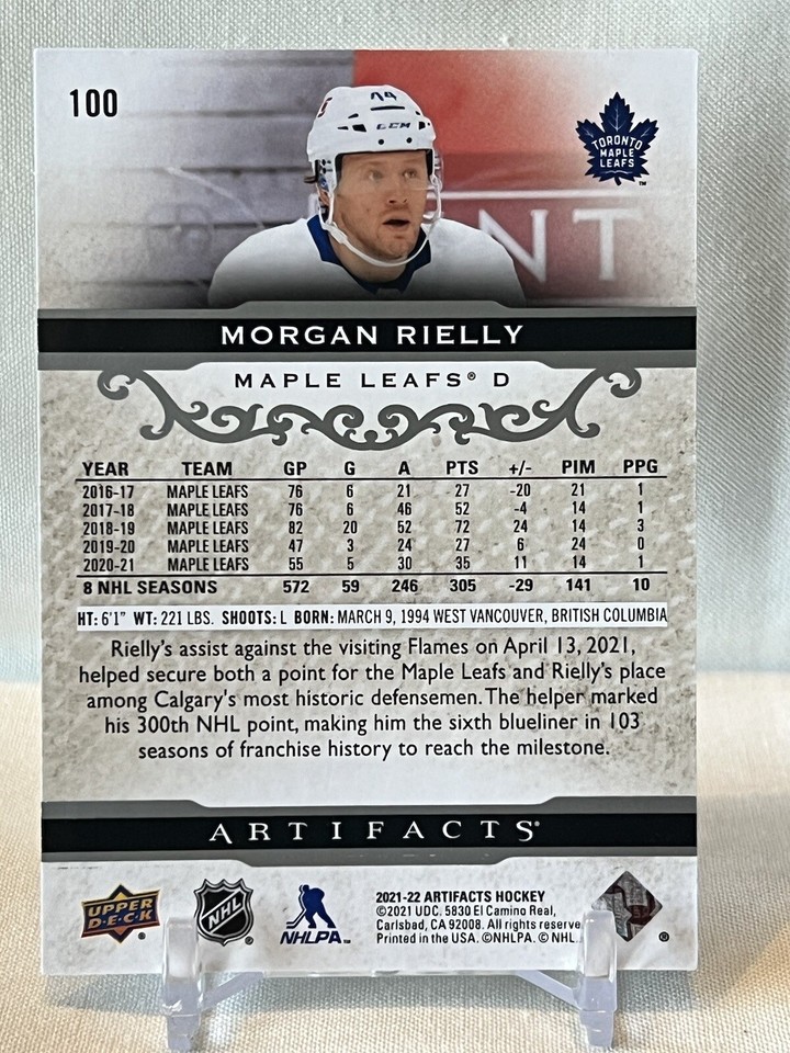 2021-22 UD Artifacts Morgan Reilly #100 | eBay