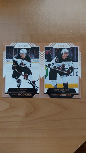 2022-23 OPC PREMIER BRONZE GLOSSY ROOKIE 2 CARD LOT J.MCBAIN GUENTHER ...