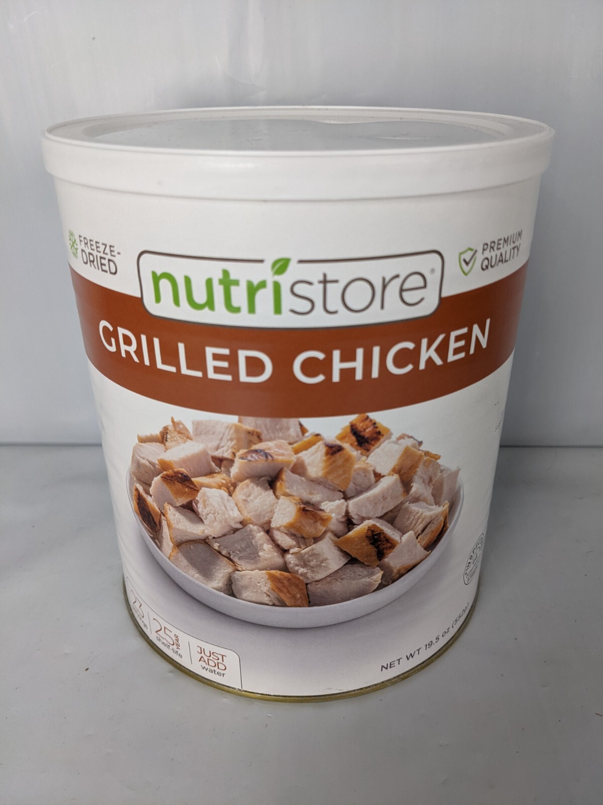 Nutristore Freeze Dried Grilled Chicken 19.5oz Survival Bulk Food ...