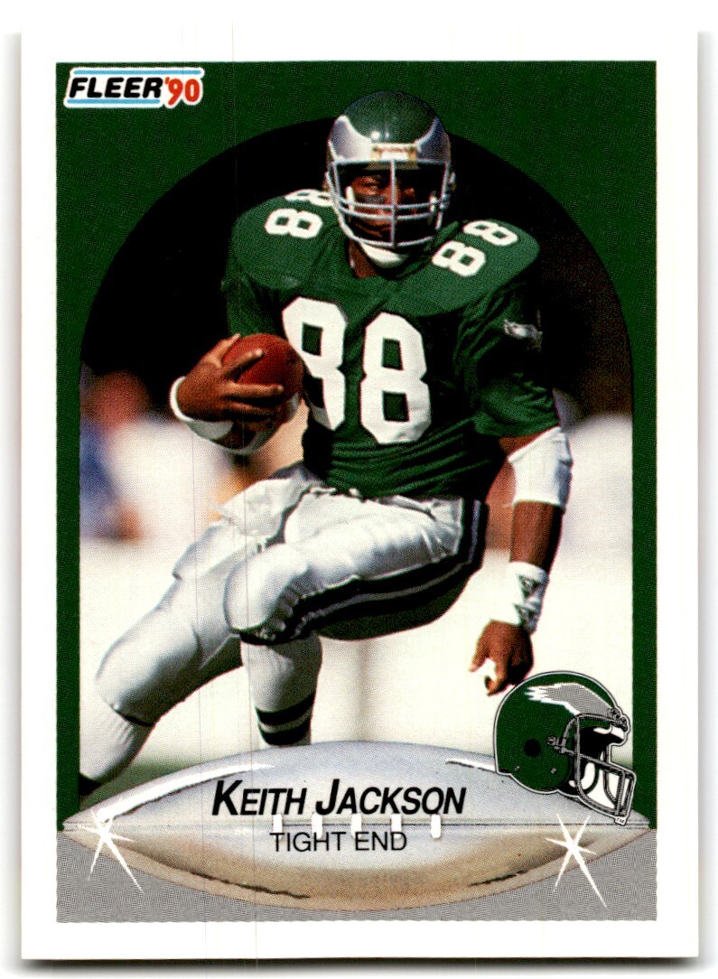 1990 Fleer Keith Jackson Philadelphia Eagles #86 | eBay