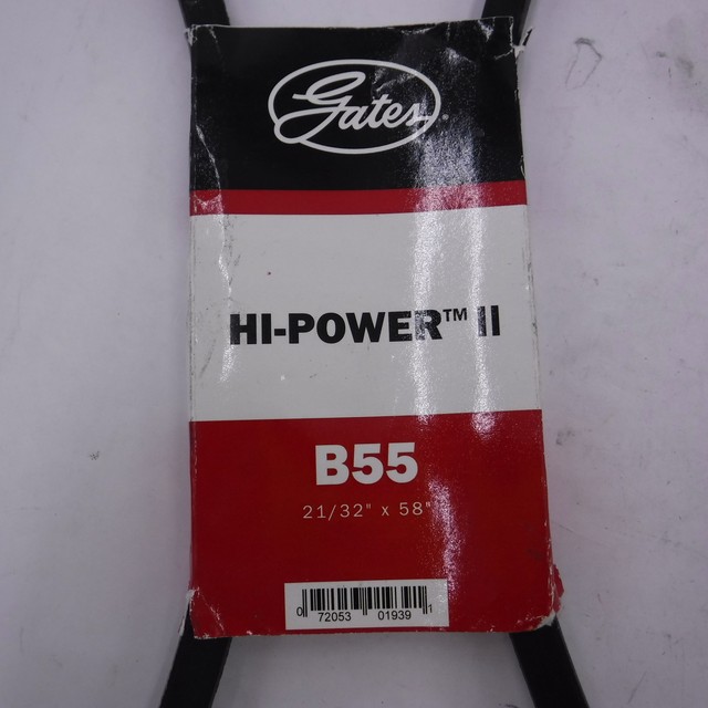 Gates Belt B55 Hi-power II V-belt for sale online | eBay