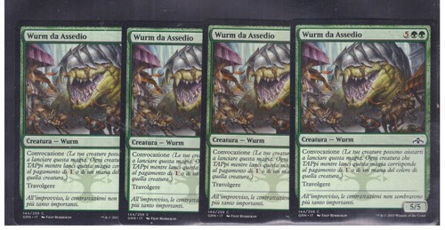 Magic 4x Wurm da Assedio - Siege Wurm 144/259 GRN C ITA | eBay