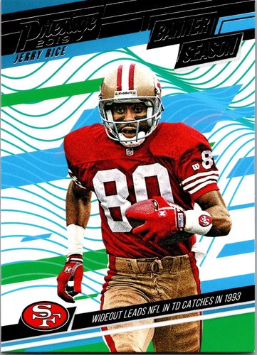 2019 Panini Prestige Football Banner Season Jerry Rice San Fransico ...