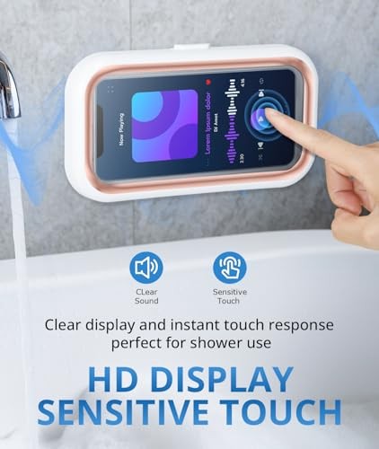 Shower Phone Holder Waterproof - Shower Phone Mount 480° Rotation ...