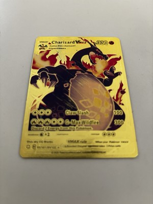 Pokemon Charizard VMAX CLAW G-MAX TEXTURED GOLD SV107/SV122 HP330 RARE ...