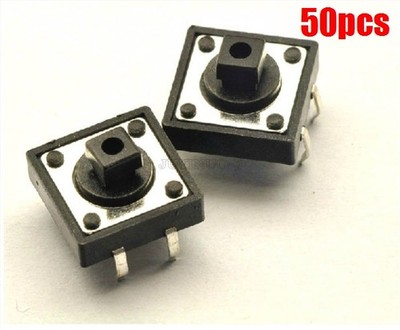 50Pcs TC-1212T 12X12X7.3 Mm Tact Tactile Momentary Dip Switch Ic New gt ...