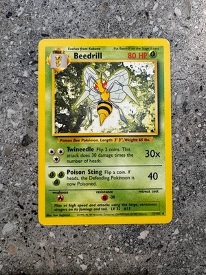 Pokemon TCG Cards Beedrill 17/102 Base Set Rare EXC | eBay Australia