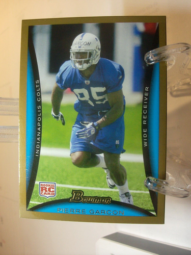 2008 Bowman Gold Football Card #165 Pierre Garcon (93849) | eBay