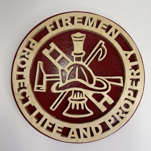 Vintage 1990s Firefighter Fireman Code Of Honor Wood Artist Art Wall ...