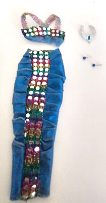Vintage Jewel Hair Midge Mermaid Outfit 2 Pieces + extras | eBay