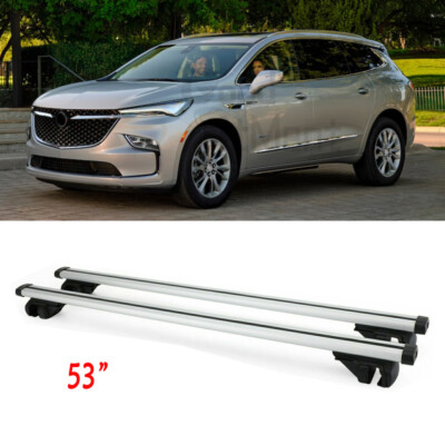 For Buick Enclave Avenir 53'' Pair Silver Car Top Cross Bar Roof Rack ...