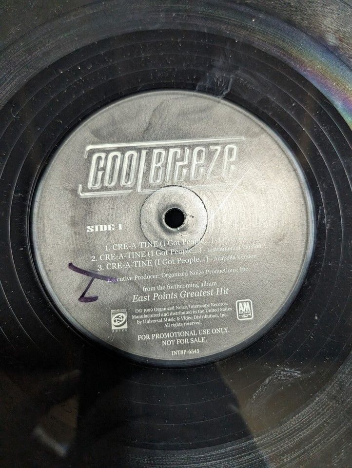 CoolBreeze Cre-A-Tine I Got People Weeastpointin' Record 12" Promo ...