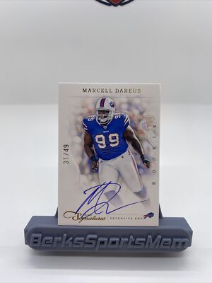 Autographed 2012 Panini Signatures #249 Marcell Dareus Bills RC EX-Mt+ ...