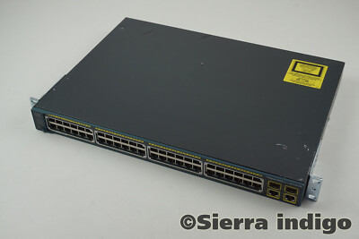 Cisco WS-C2960-48PST-S48-Port Switch with Rack Mount Brackets ...