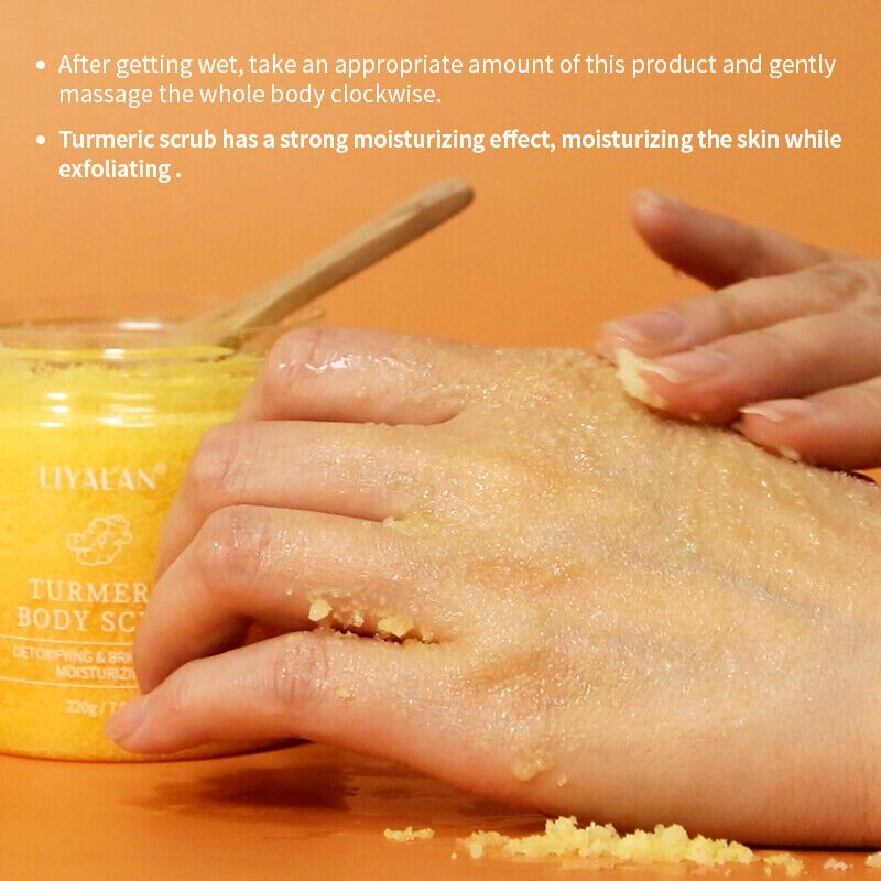 Turmeric Body Scrub Natural Ginger Acne Brightening Skin Lightening ...