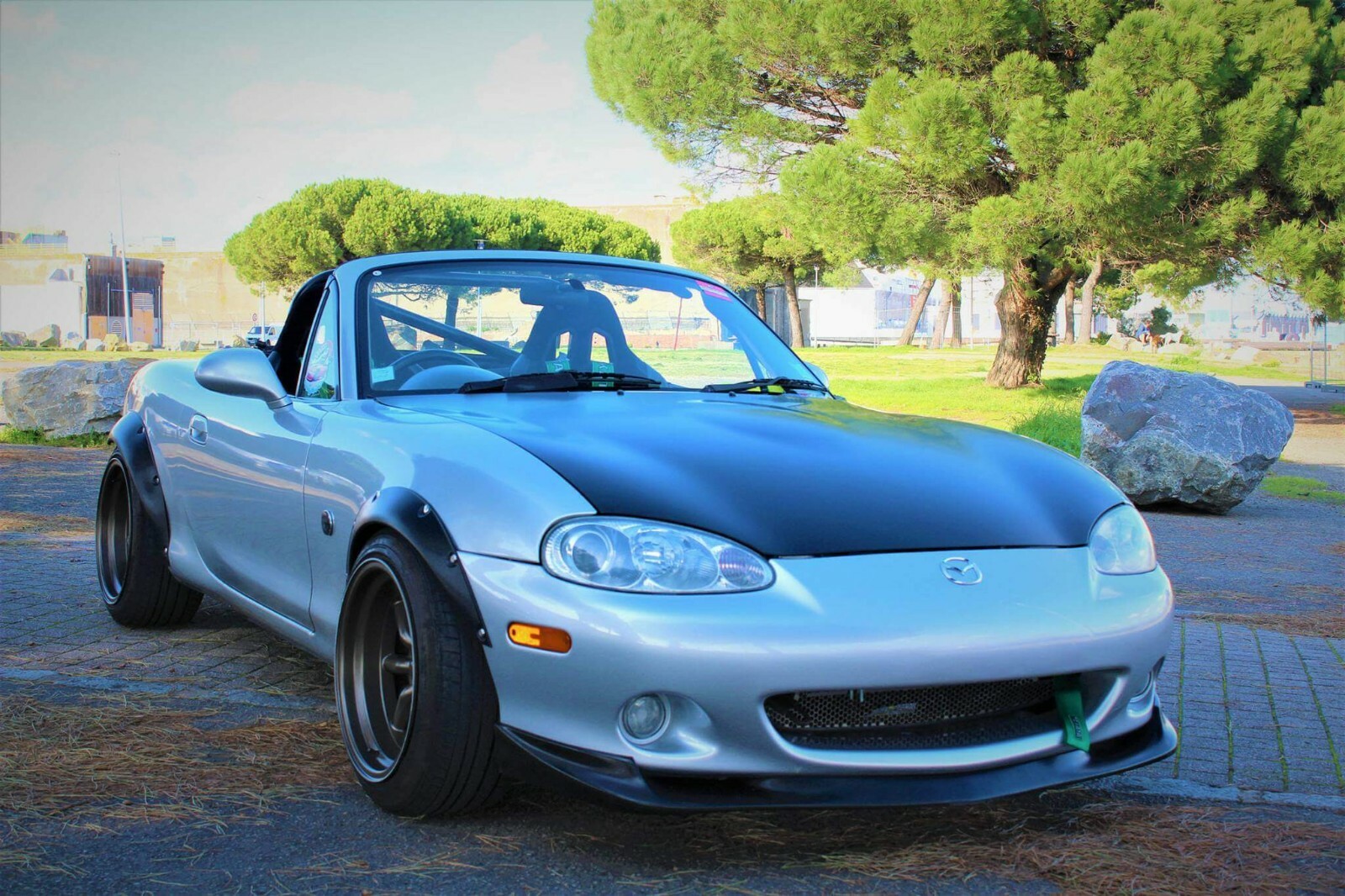 GV Style Front Bumper Lip Spoiler Splitter For Mazda MX-5 Miata NB NBFL ...